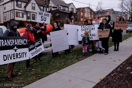Syracuse University students protest for change - News, Paganism, U.S.
